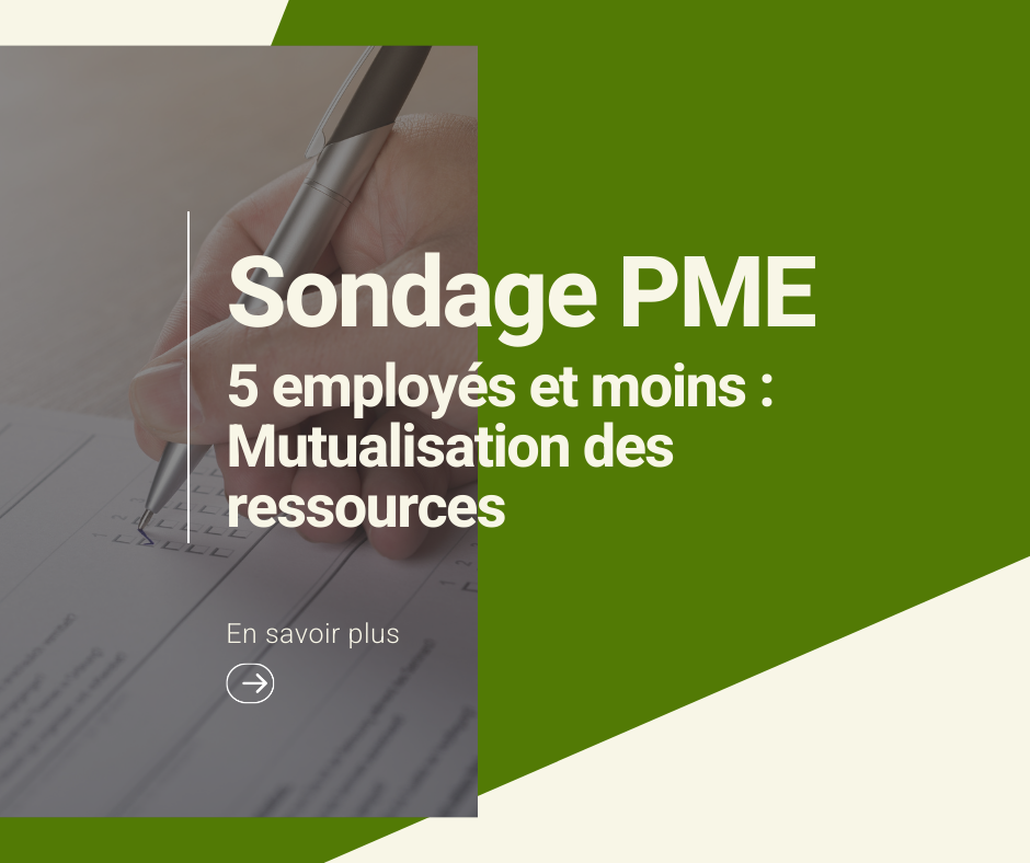 Sondage PME – 5 employés et moins : Mutualisation des ressources - SADC ...